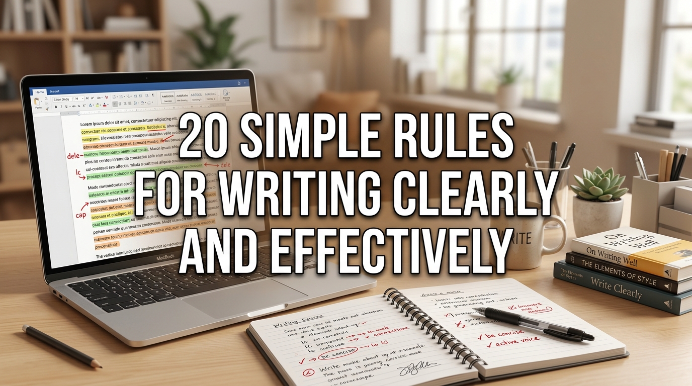 20 Simple Rules for Writing Clearly and Effectively